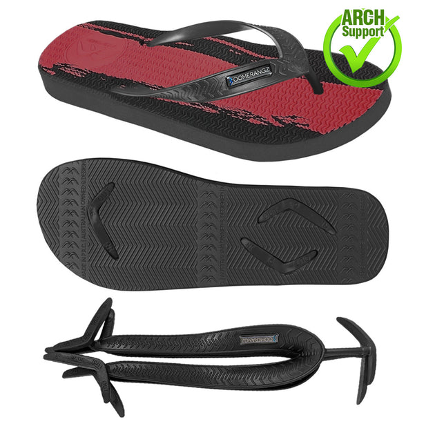 Paint Stripe Thongs + WIDE straps – Boomerangz Footwear